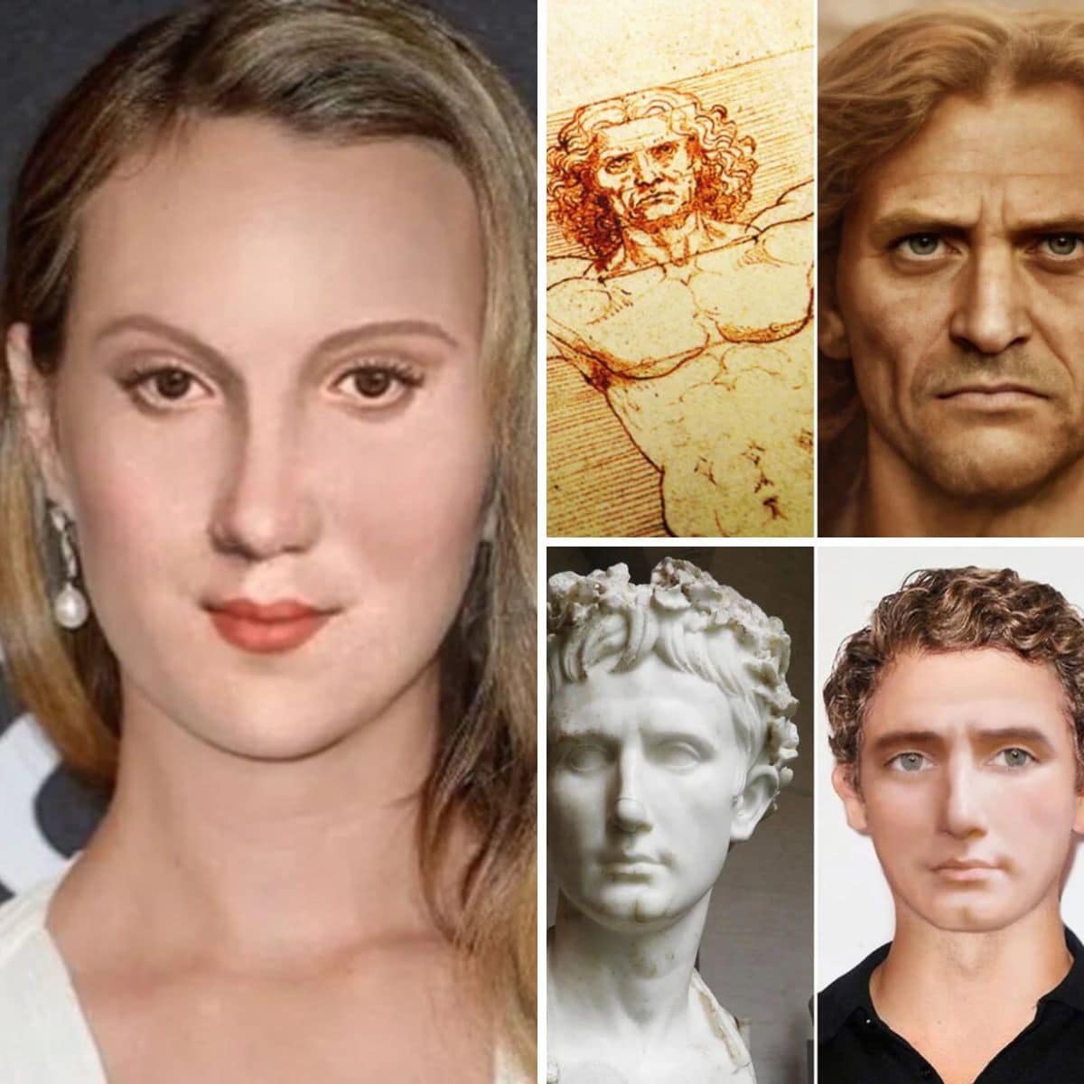 Iconic Historical Figures Shown as Modern-Day People Using AI